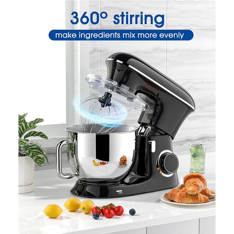 Electric Single Handle Bow Stand Mixer 8L Mixing Bowl Large Capacity ...