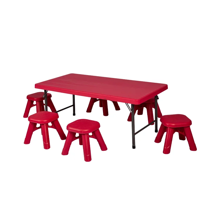 Rectangle Folding Study Desk - Perfect for Kindergarten Kids