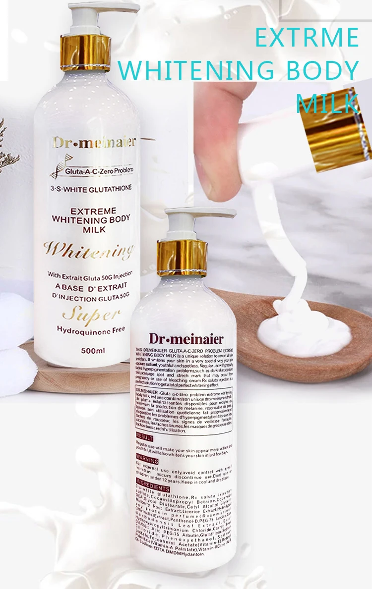 Hot Sale Milk Gluta 24k Quick Whitening Body Lotion Beauty Skin Care ...