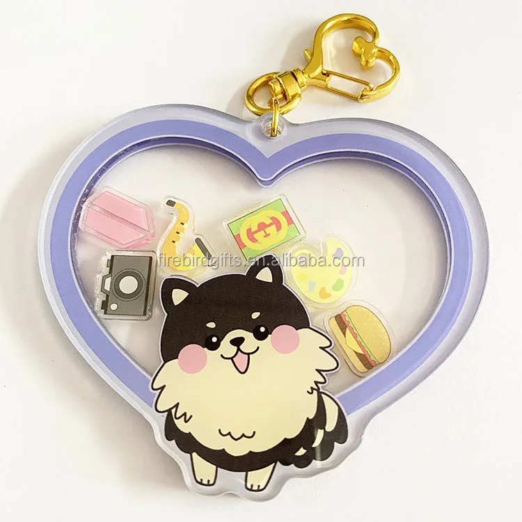 Custom Acrylic Laser Cut Shaker Charm Custom Acrylic Shaker Keychain ...