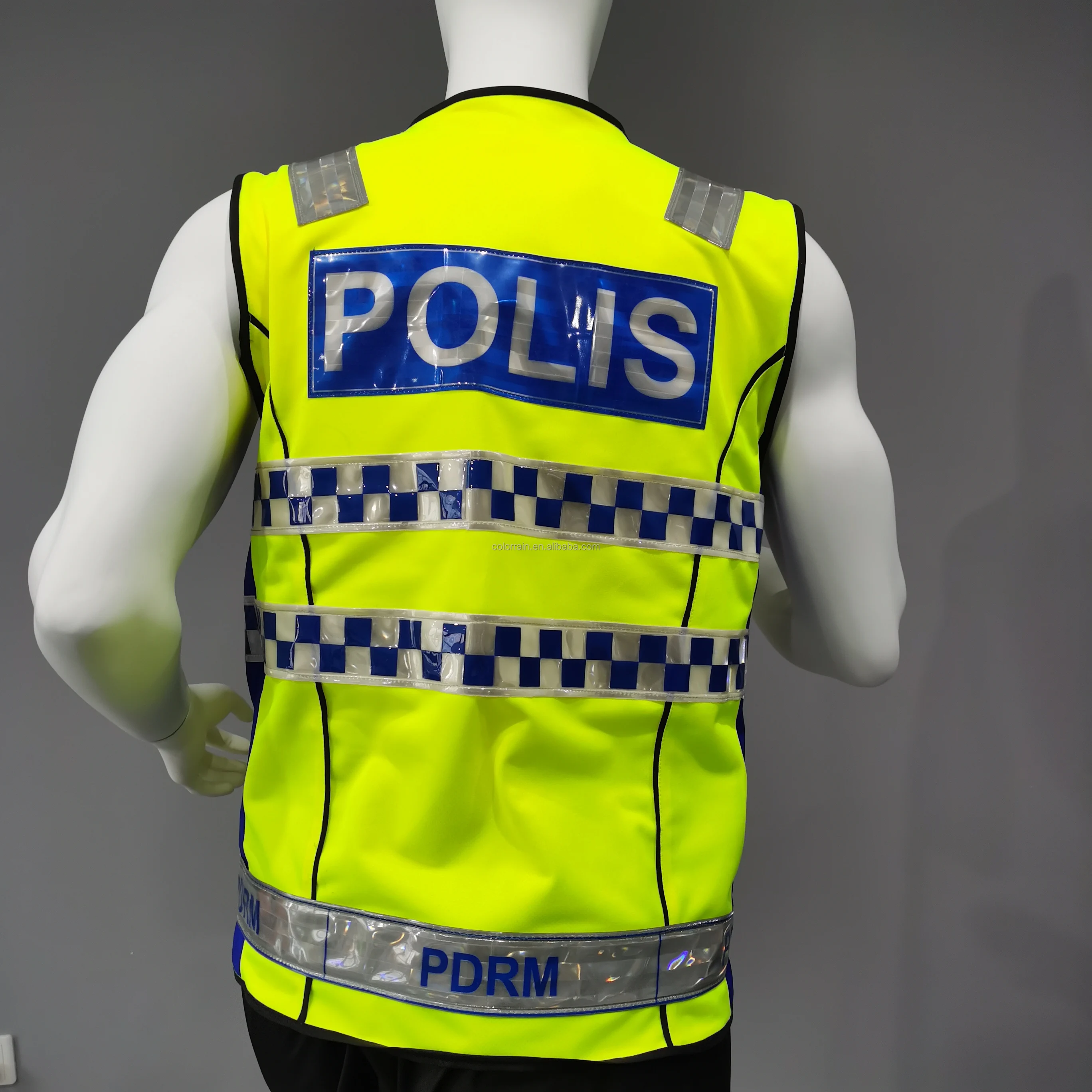 Factory High Visibility Reflective Pdrm Safety Vest - Buy Pdrm ...