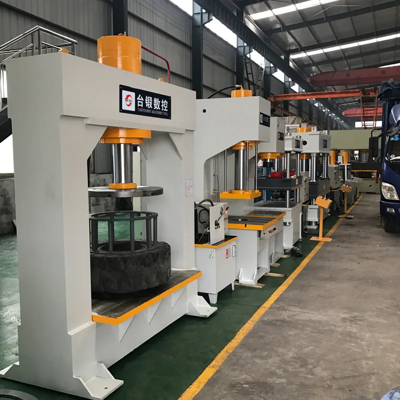 H Frame Hydraulic Press Tyre Change Machine For Solid Forklift Tyre ...