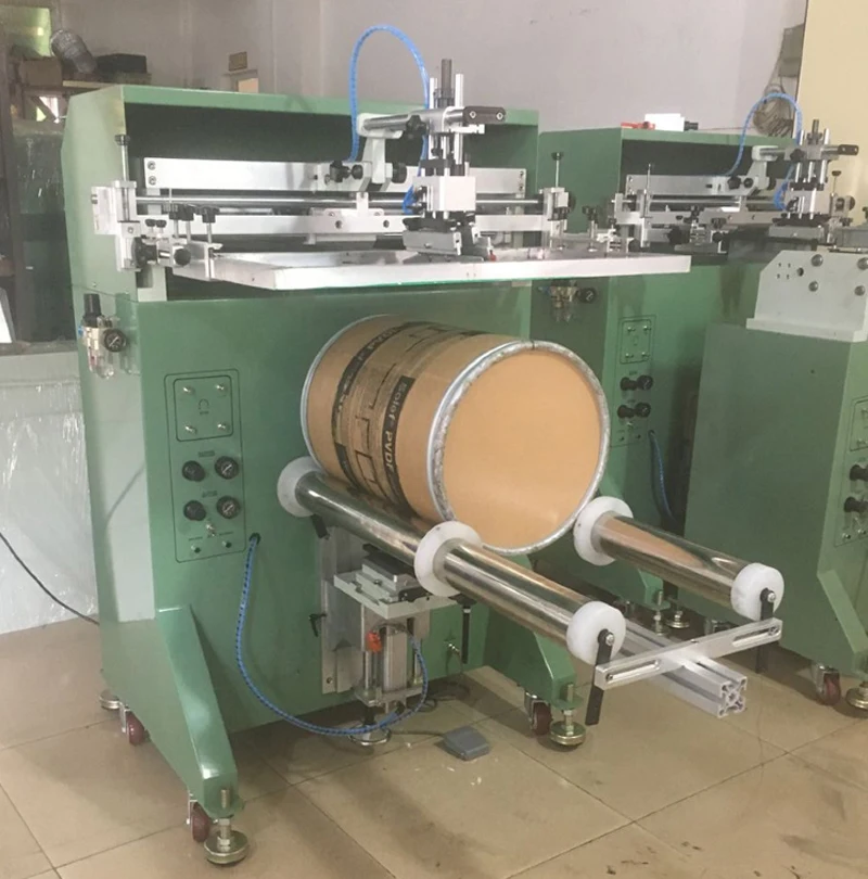 Automatic Barrel Silkscreen Printers Bucket Screen Printing Equipment ...