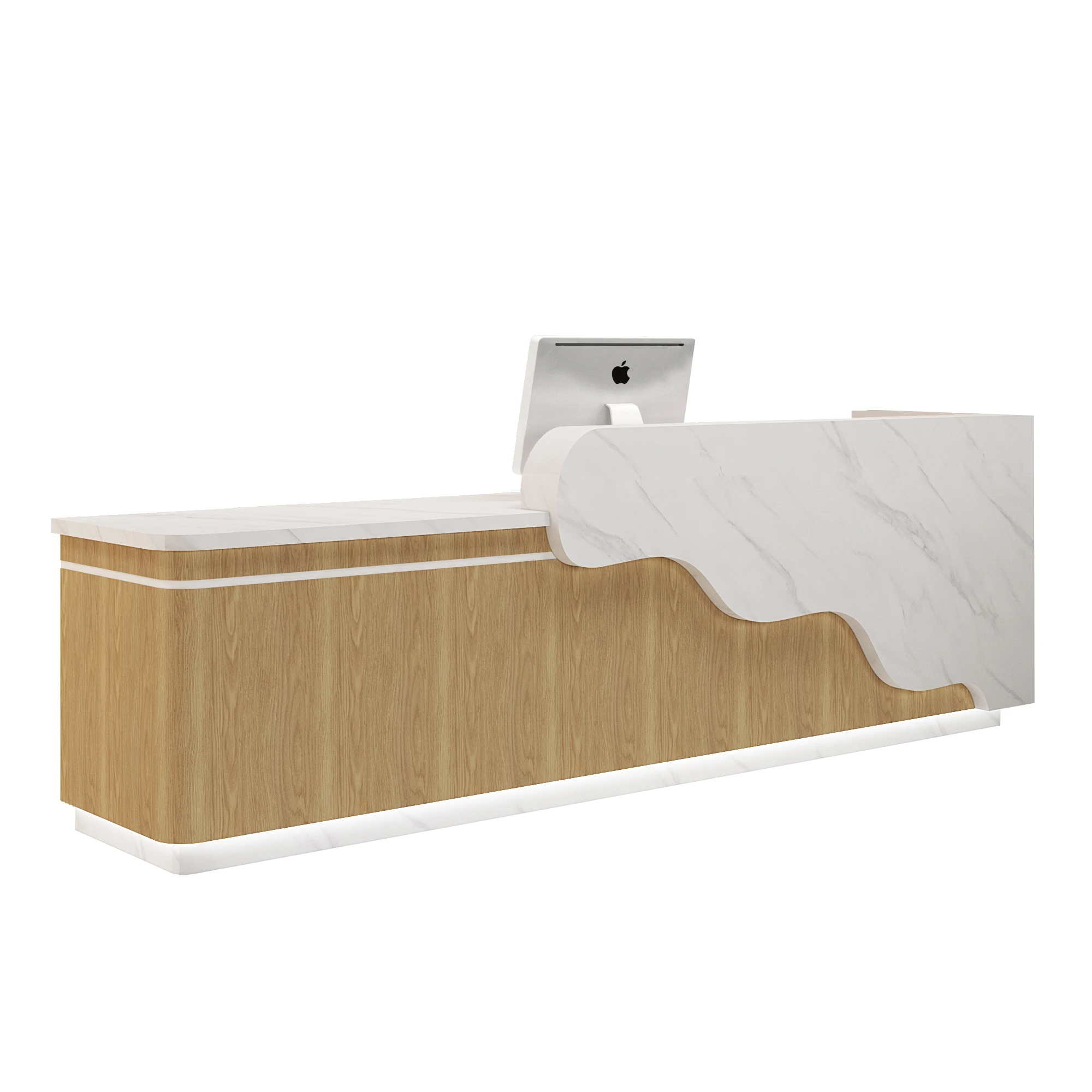 Modern Design Wooden Reception Desk for Daycare and Child Care Centers ...