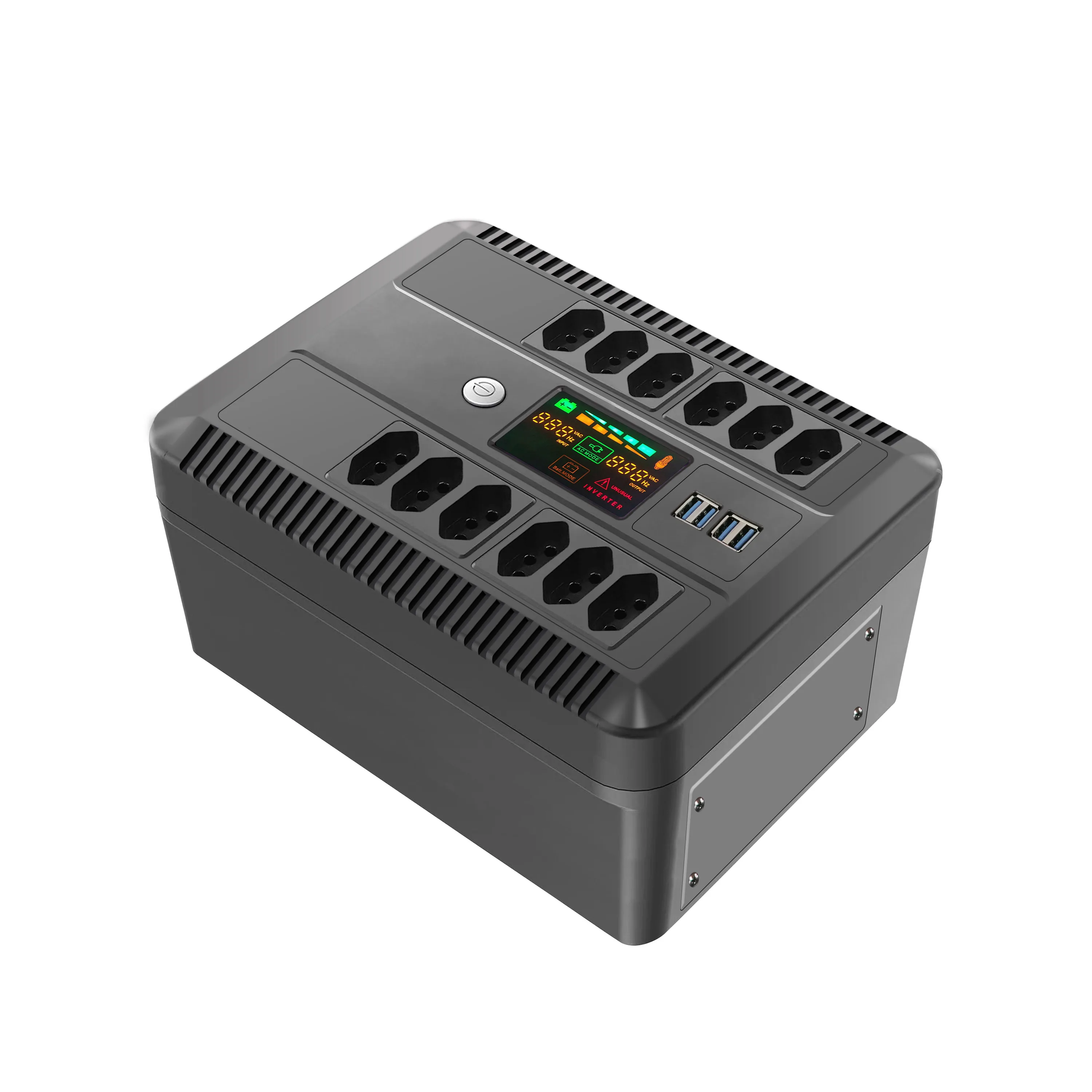 Horizontal Offline Ups With Multiple Sockets And Usb Port Line ...