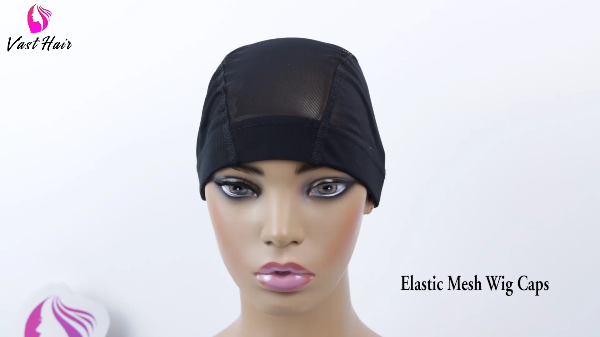 Vast Black Adjust Stretch Mesh Dome Wigcap For Wig,White Fish Net ...