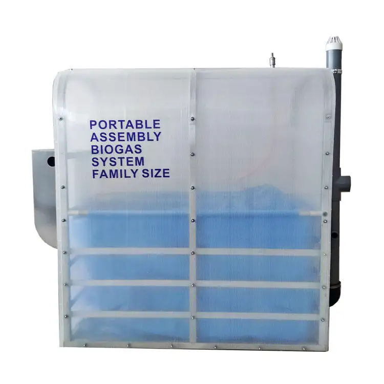Hot Selling Mini Biogas Digester China Portable Pvc Integrated Mobile ...