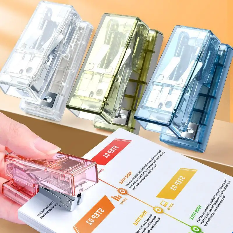 Transparent Stapler Clear Mini Stapler With Staples Portable Stapler ...