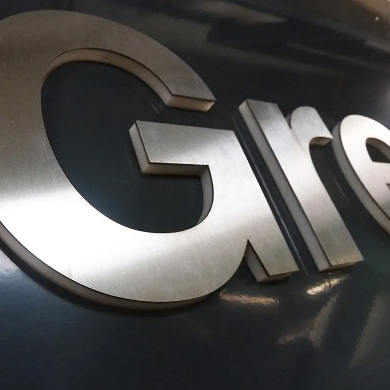 Outdoor Signage Coffee Shop Bar Sign Board Build Up Letters On Aluminum ...