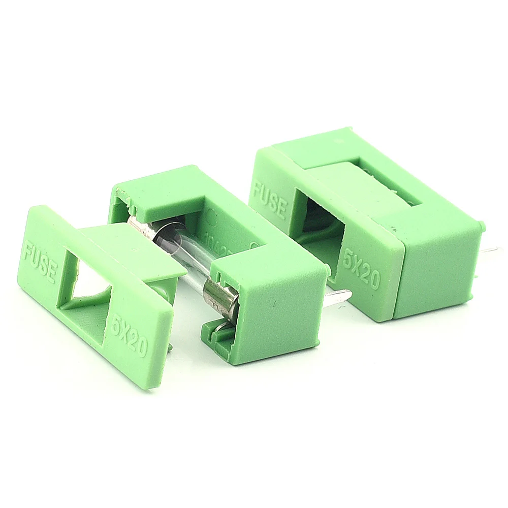5x20mm 10a 250v Micro Electronic Fuse Box Pcb Mount Terminal Fuse ...