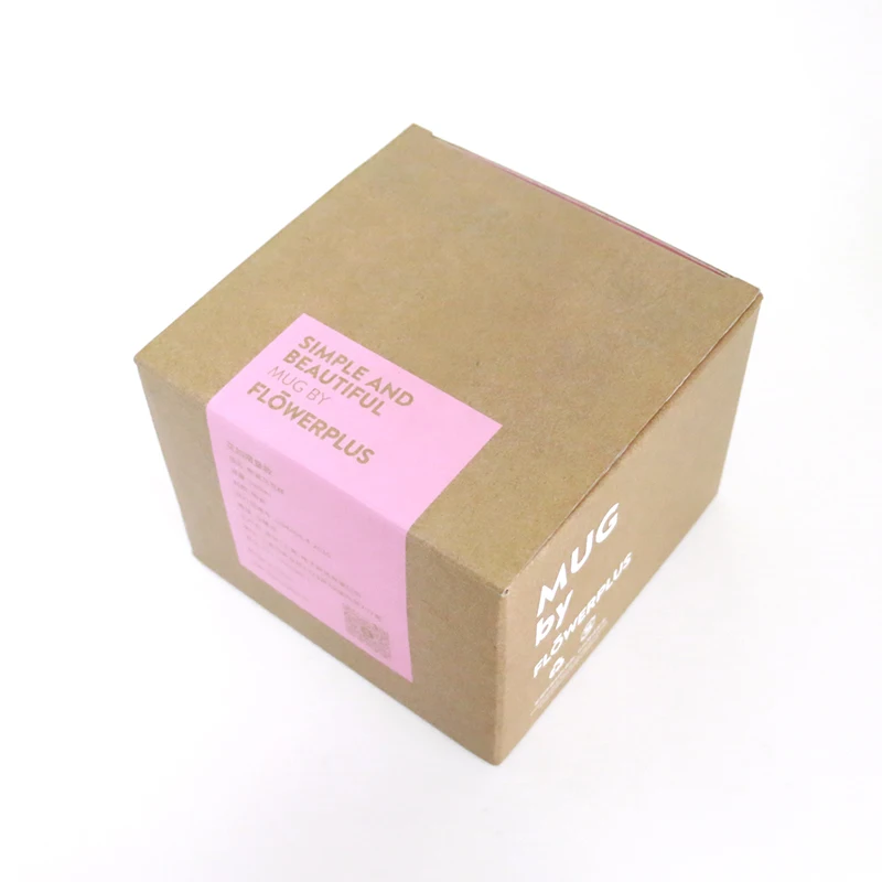 Wholesale Custom Printed Mug Box Packaging Kraft Coffee Mug Shipping Box