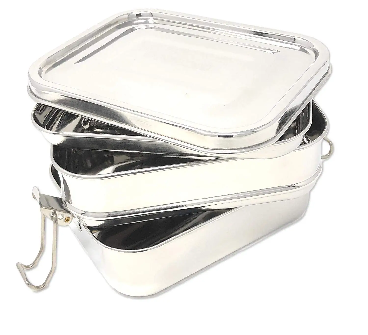 Bare Ware Two Layer Stainless Steel Lunch Box Set,Eco Friendly Food ...
