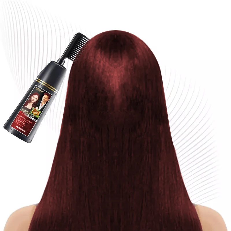 Magic Hair Color Comb 100% Cover Hair Dye Cream Natural Hair Color Dye ...