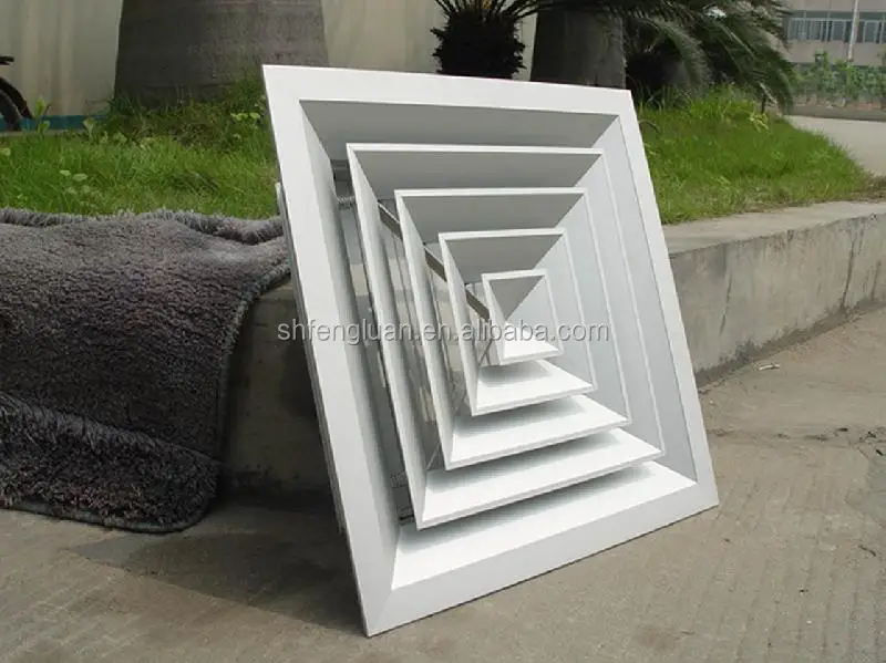 HVAC System 4 Way Supply Ceiling Air Diffuser - Duct Solutions