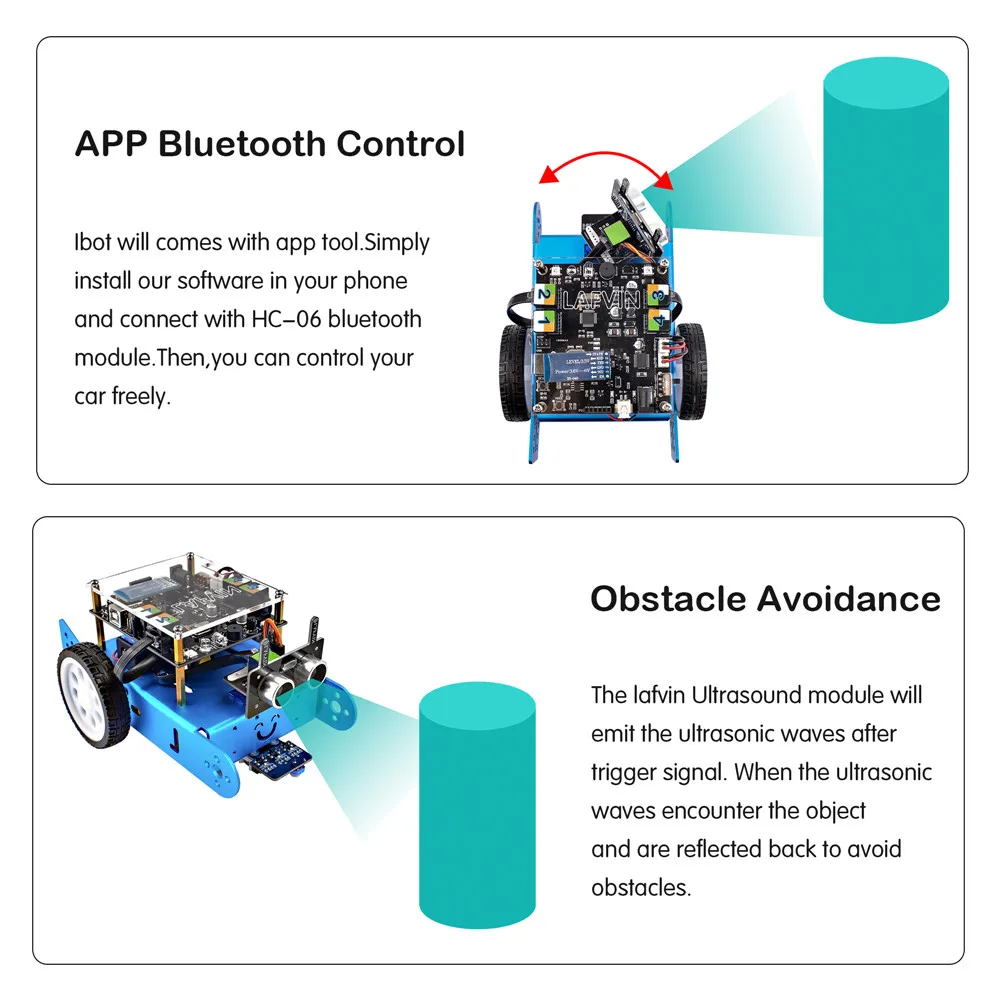 LAFVIN IBOT Robot - Programmable Education Kit for Arduino