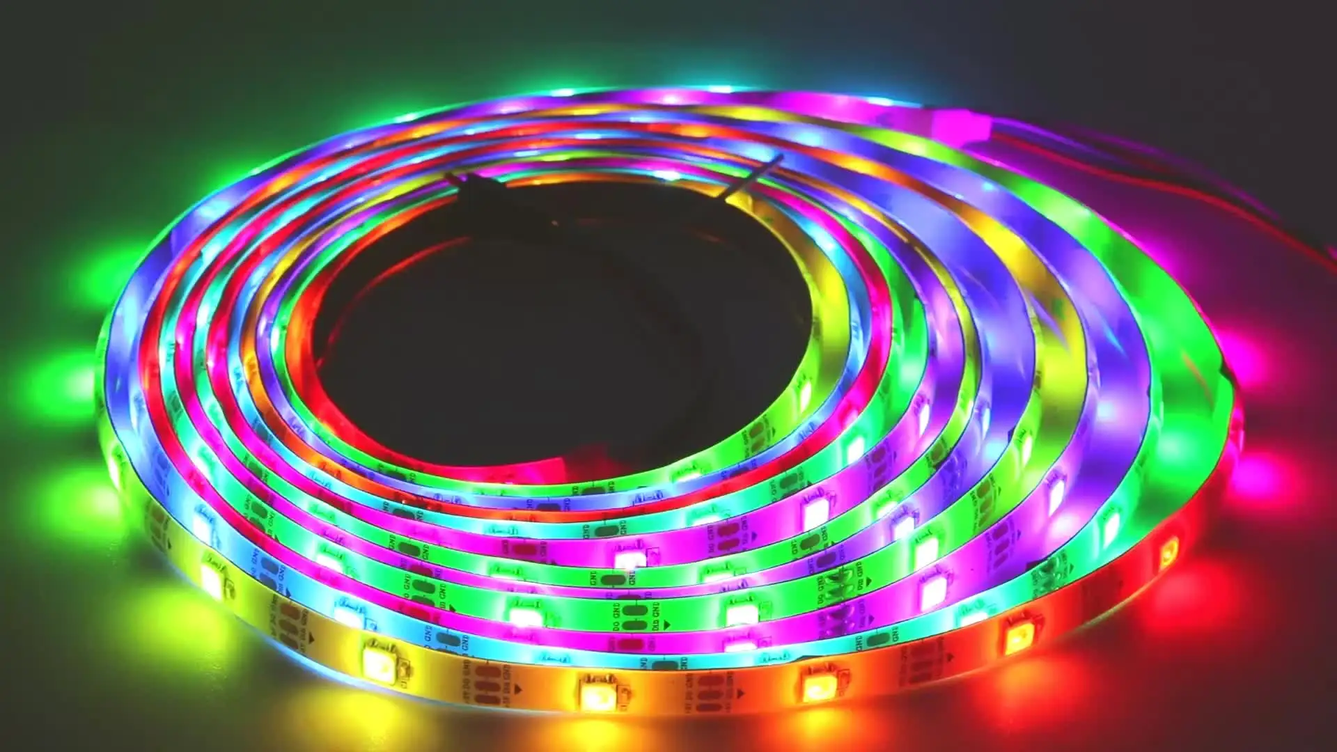 RGB String & Fairy Lights 5050 LED Chip Code DC5V WS2812B 30/60/144 ...