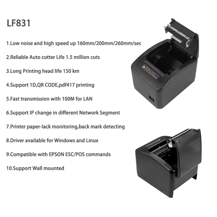 Longfly Pos Pos Printer Thermal Receipt Bluetooth Printer Pos For ...
