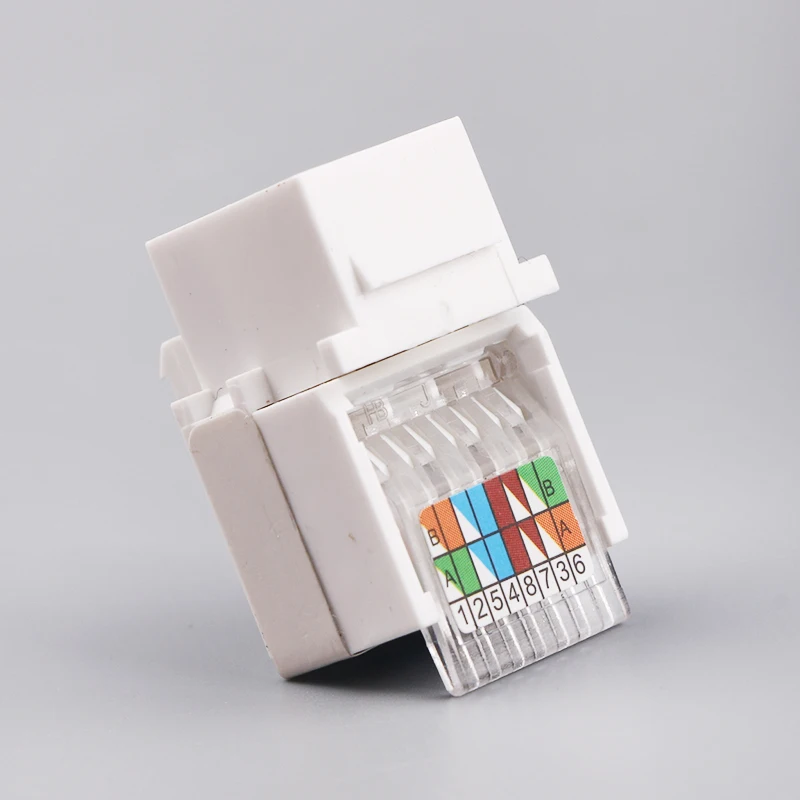 Utp Ethernet Keystone Jack Rj45 Female 8p8c Modular Connector 180 ...