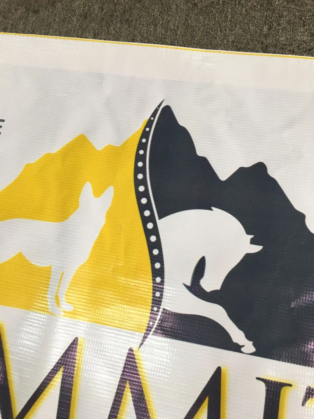 Custom Outdoor Large Promotional Advertising Perforated Printing Pvc ...