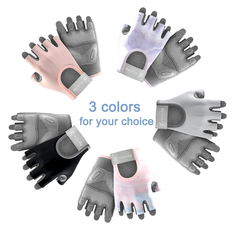Women's Fitness Anti-callus Gloves High Elasticity Outdoor Sports ...