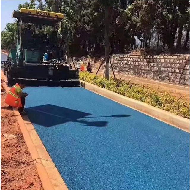 Colored Asphalt Beautiful Road Bright Colours Modified Colored Asphalt ...