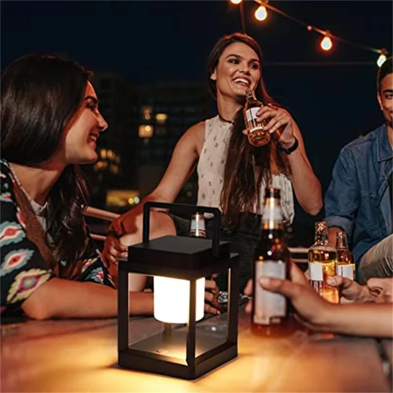 Waterproof Rechargeable Solar Table Lamp with Touch Control Indoor ...