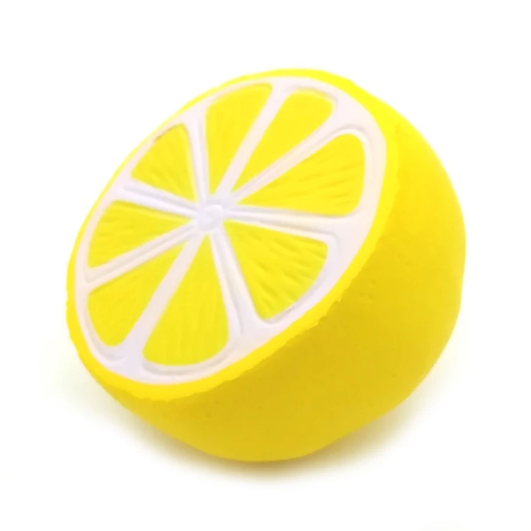 Eco-friendly Squishy Fruit Lemon Slow Rising Kids Fidget Squeeze Toy ...