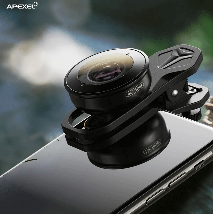 APEXEL 195 Degree Fisheye Lens - Enhance Your Smartphone Camera