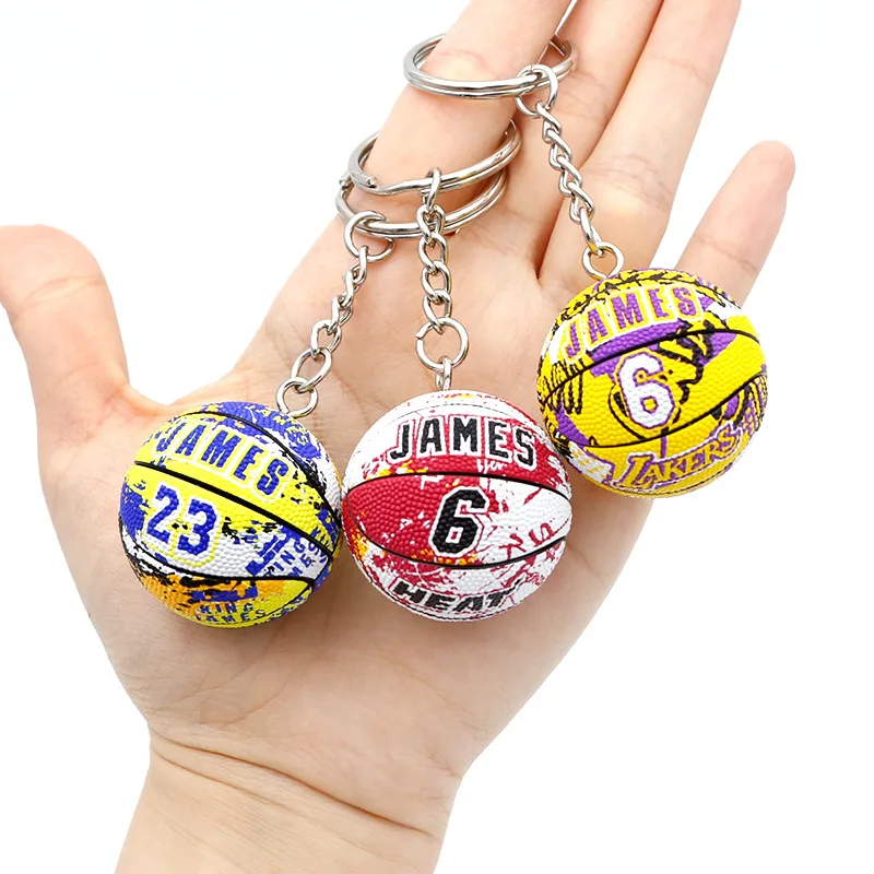 Basketball Keychain Mini 3d Basketball Gift Accessories Basket Net Key ...
