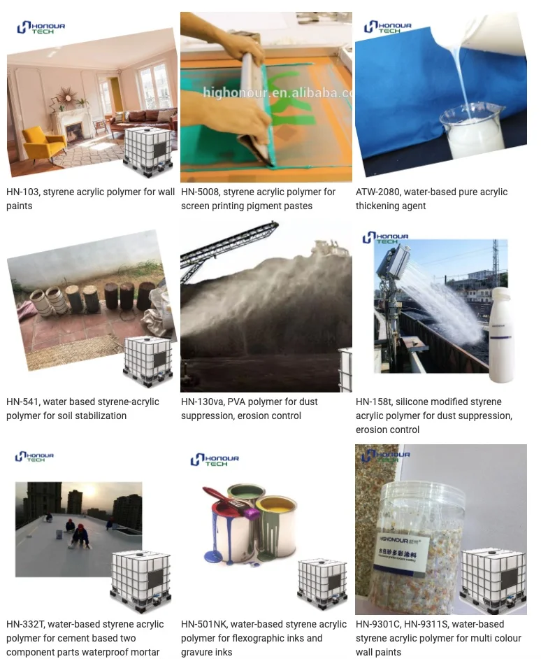 Waterborne Acrylic Polymer Binder For Screen Printing White Clear ...