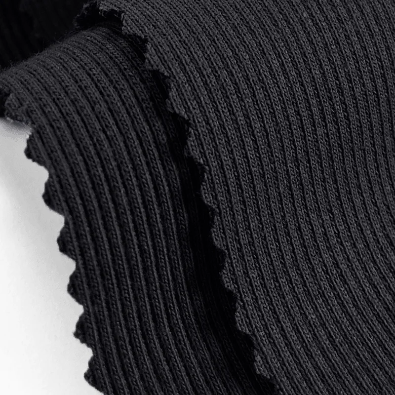 400gsm 2*2 Heavy Duty Ribbed Fabric 97.7% Cotton 2.3% Spandex Hoodie Cuffs & Hem Accessories ...