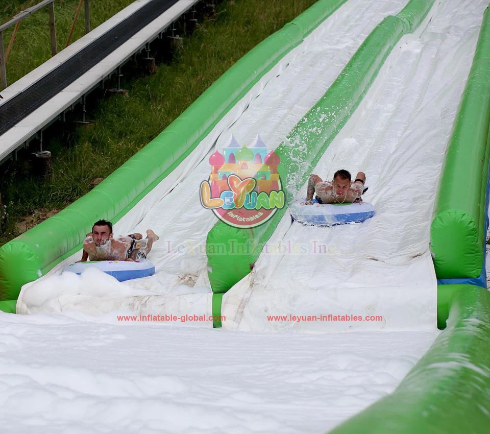Outdoor 50M Long Inflatable Water Slides - Durable & Fun
