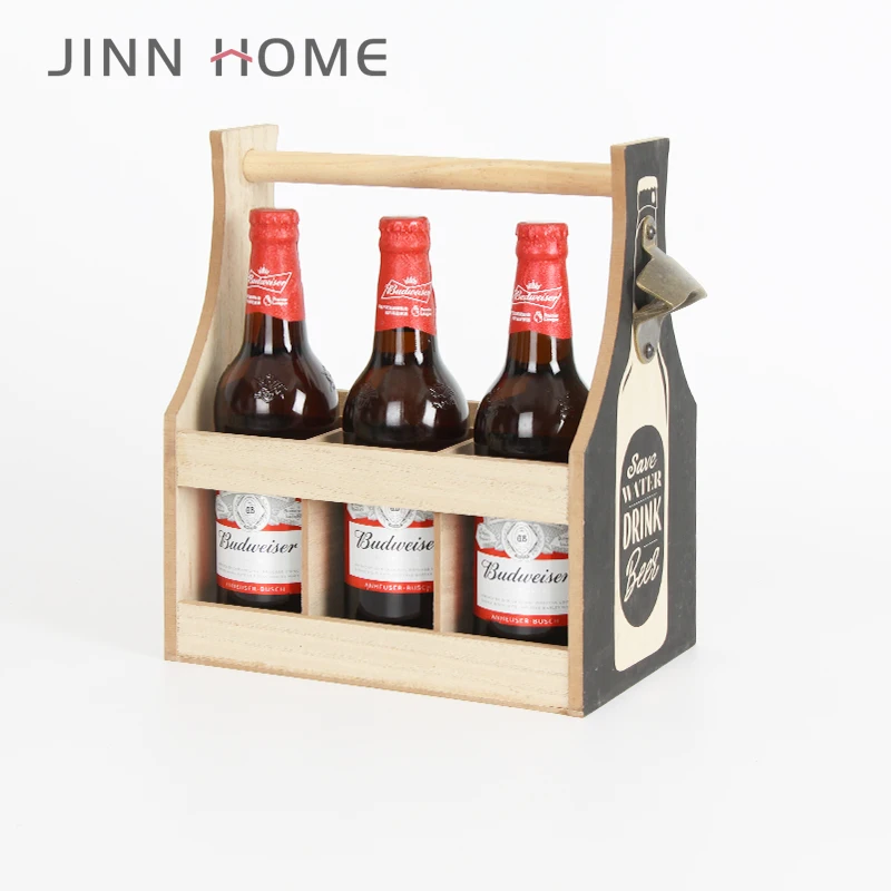 Jinn Home New Design Wooden Beer Bottle Storage case with Laser ...