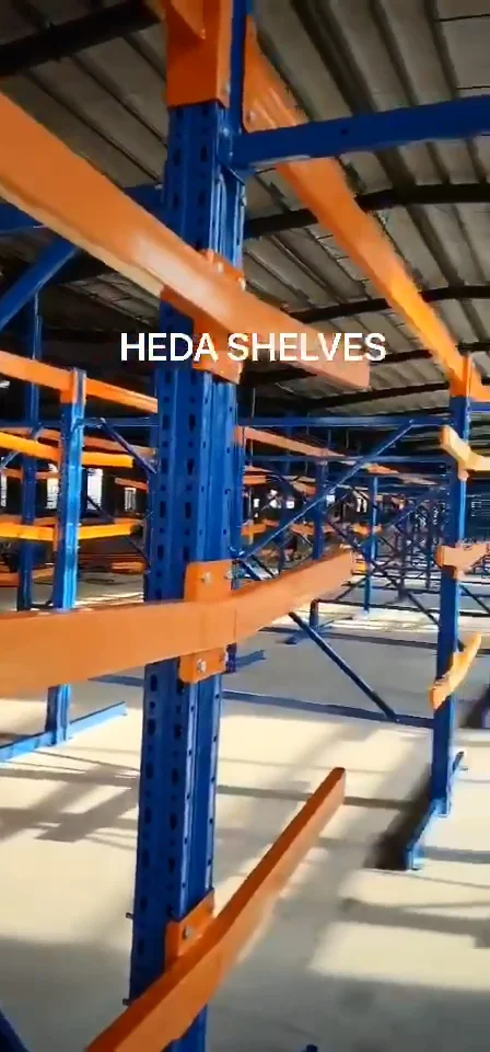 Heavy Duty Side Steel Pipe Cantilever Rack,Double Column Cantilever ...