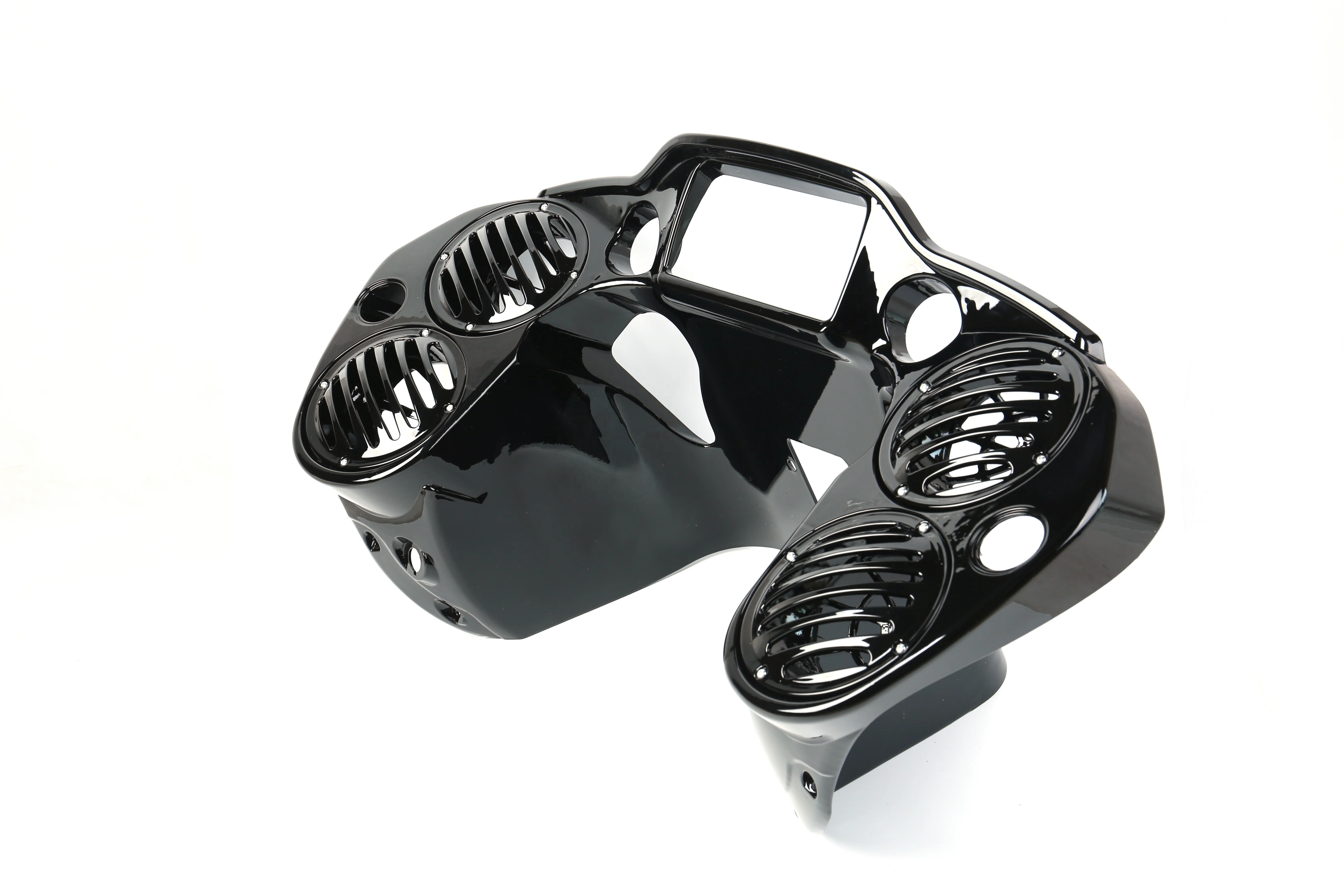 ABS Motorcycle Inner Fairing Assembly w Four Speaker Lids for Harley ...
