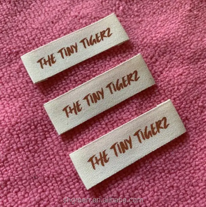 Book Cover Fold Natural Color Cotton Hem Label,private logo Bottom Hem ...