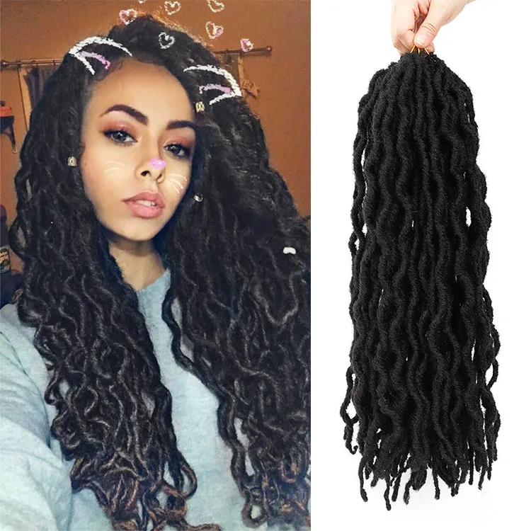 Crochet Faux Locs Gypsy Goddess Locs Synthetic Braiding Hair Extensions ...