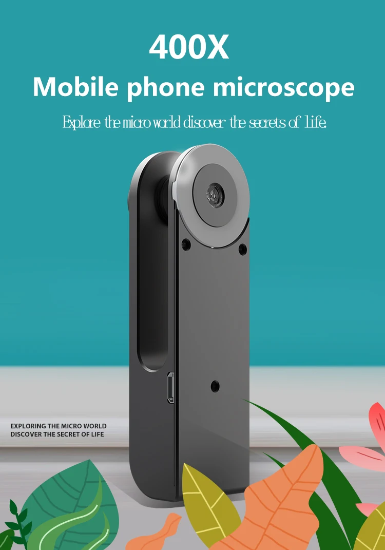 Universal Mobilephone Microscope Cell Phone Microlens 400x Microscope ...