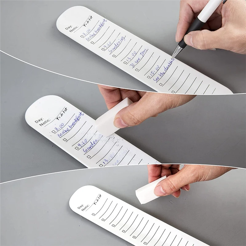 Erasable Wearable Wrist Note Silicone Wristband Reusable Memo To Do ...