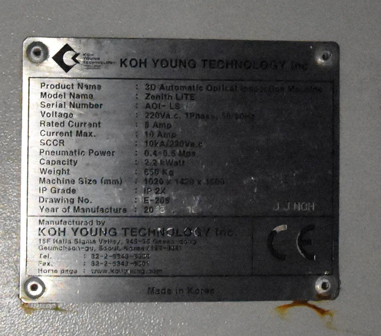 Morel High-Speed AOI SPI SMT Assembly Optical Inspection Machine KOH ...