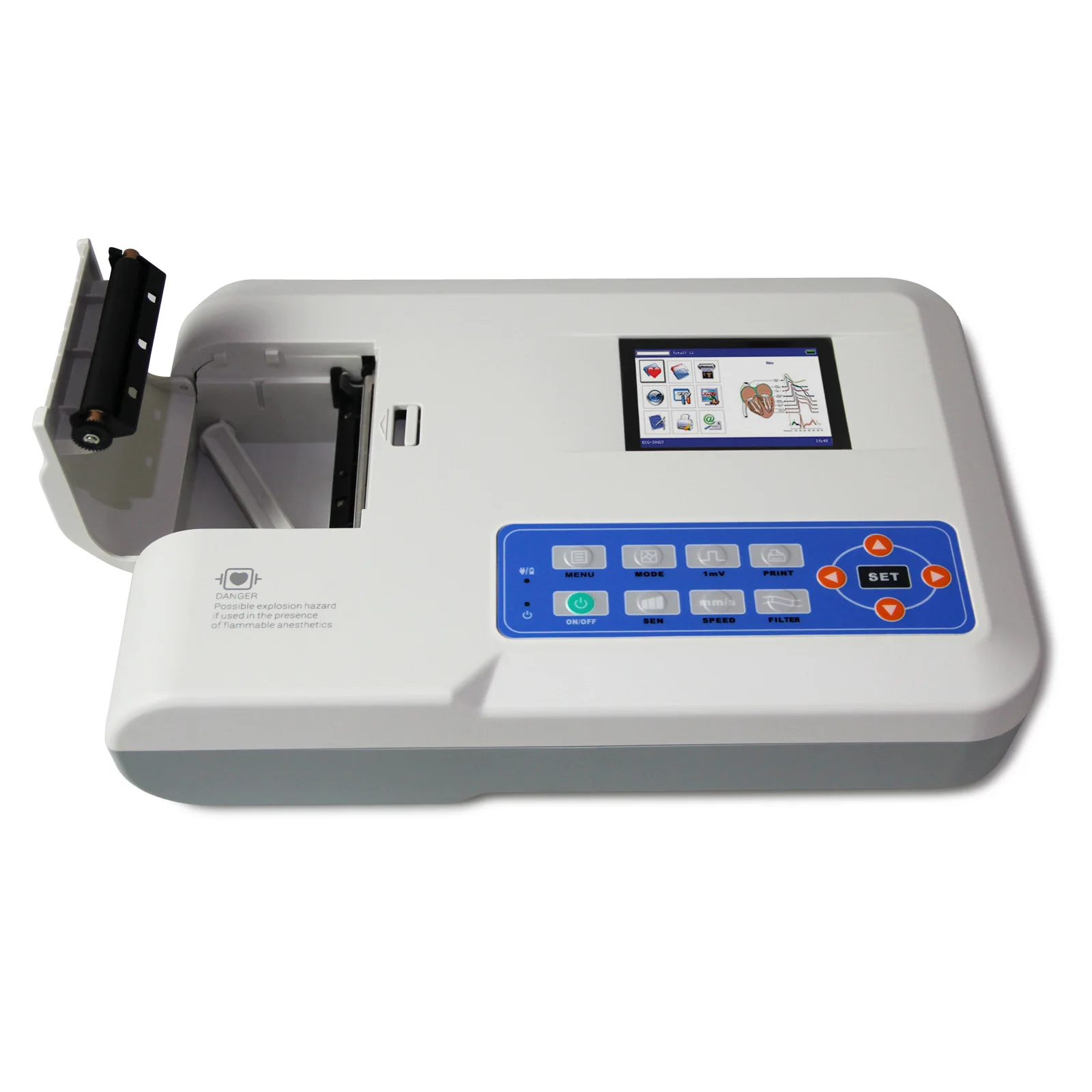 Customized Portable Veterinary Three-channel Pet ECG Machine for Cats ...