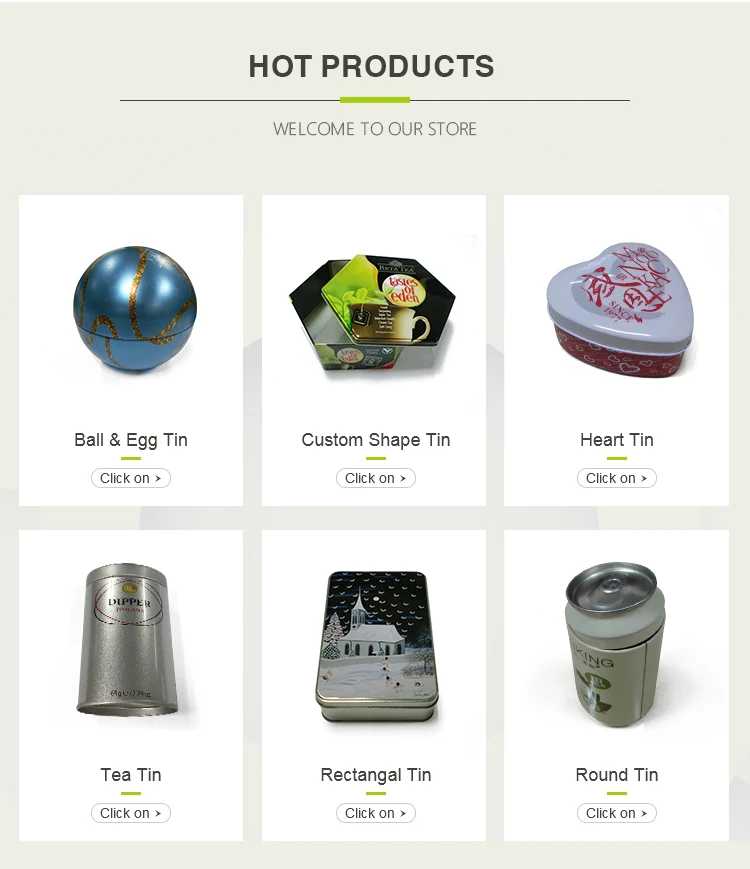 Classic Rectangle Tin Custom Stylish Tin Box Empt Metal Tin Box Cookie ...