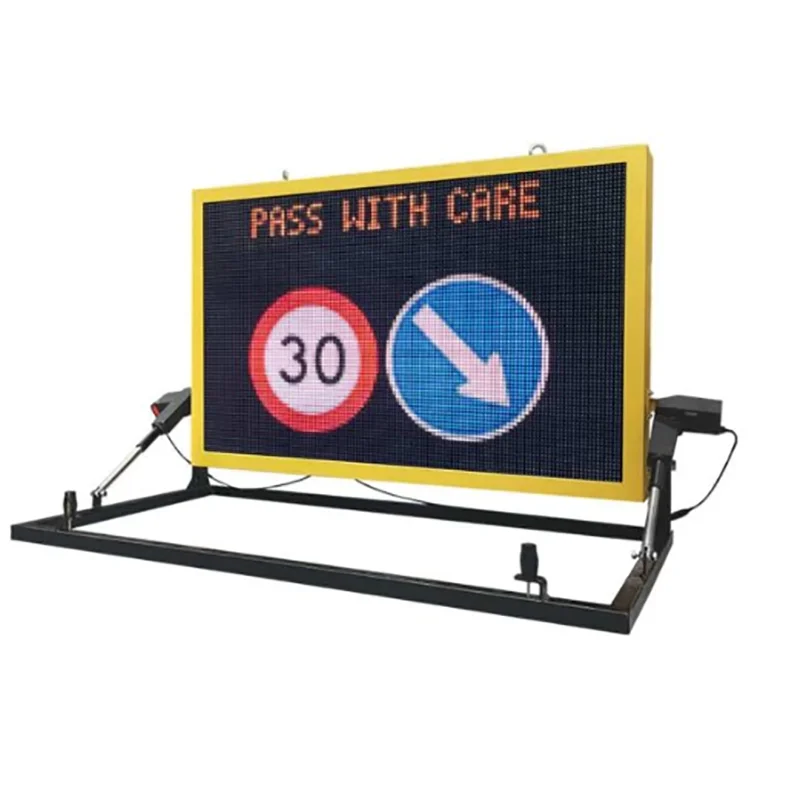 Solar Powered Outdoor LED Display Sign Message Board Road Traffic Variable Message Signs VMS ...