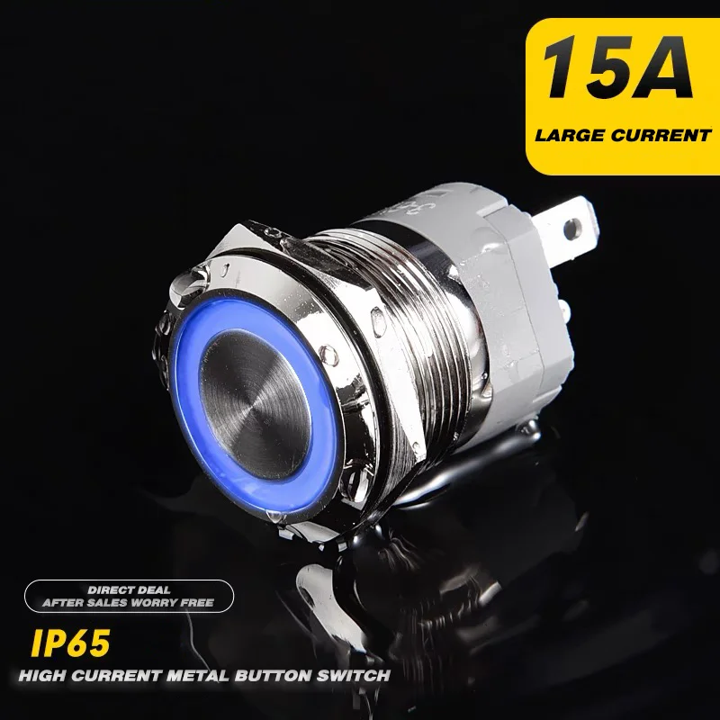 Metal Waterproof Push Button Switch 12v for Car Ignition Switches ...