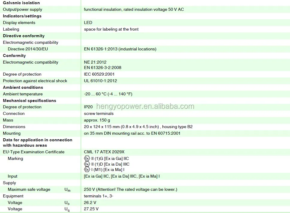 Pf Smart Transmitter Power Supply Kfd2-stc5-ex1 - Buy Isolated Barrier ...