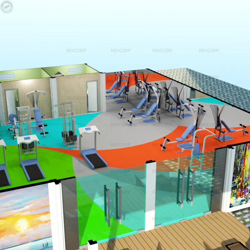 40ft Modular Gymnasium - Fitness Centre in a Container