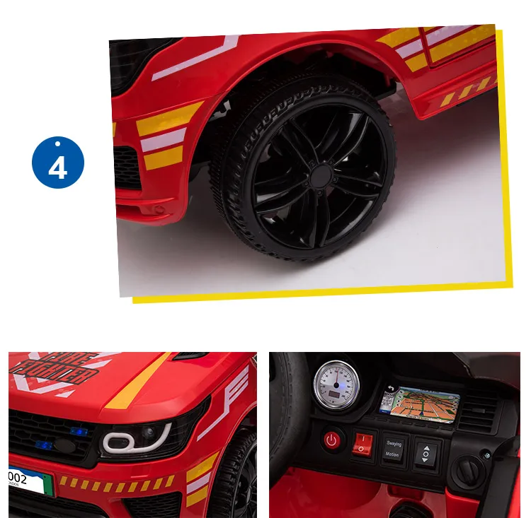 Ept 2.4g 4wd Batterij Aangedreven Autorit Op Kinderen Rode Auto ...