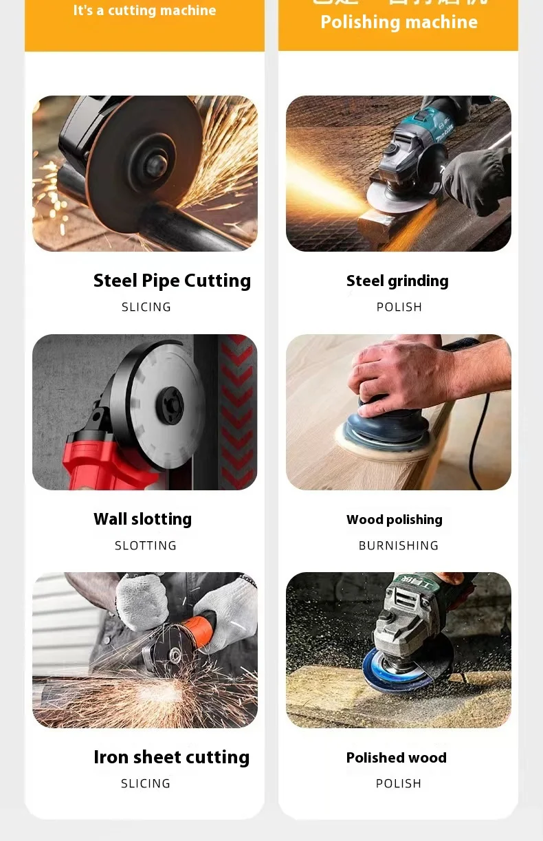Portable Electric Angle Grinder - Industrial Grade Power Tools
