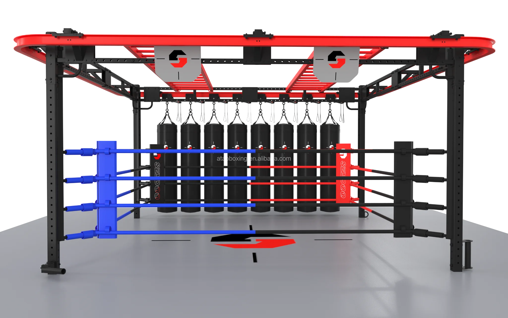 Portable 5*5 Gym Flooring with Lifting Boxing Ring Kick-Boxing ...