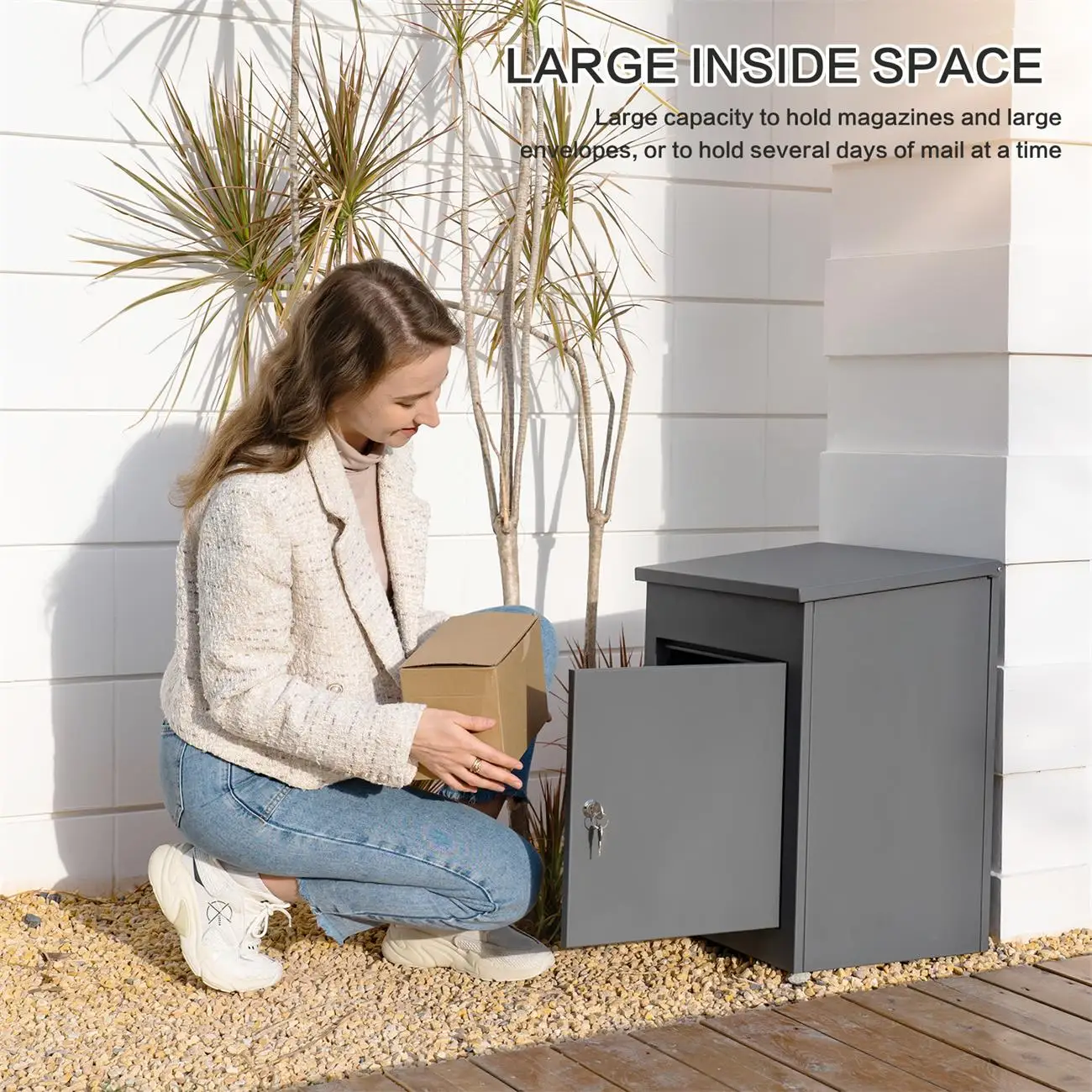 Wall Mounted Lockable Anti-theft For Porch,Package Delivery Boxes For ...